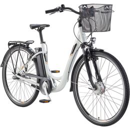 Telefunken E-Bike "Multitalent RC830", 48cm, 28 Zoll (71,12cm), weiß, Elektrofahrräder, Pedelec, Elektrofahrrad für Damen u. Herren