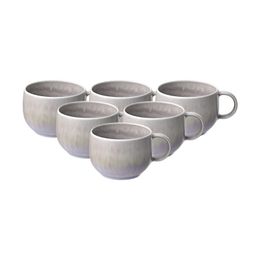 Espressotasse "Espressotassen Perlemor Sand 60 ml 6er Set beige", beige, LIKE. BY VILLEROY & BOCH, Trinkgefäße