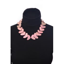 Damen Kette mit Anh&auml;nger "Anke", rosa, Basic, Collezione Alessandro, Holz, Halsketten, mit flachen Holzperlen