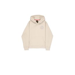 Herren Hoodie "Logo Hoodie Backprint", beige, Gr. XXL, Alpha Industries, Obermaterial: 80% Baumwolle, 20% Polyester, Sweatshirts