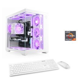 CSL PC "Vitrum Advanced V24501", Microsoft Windows 11 Home (64 Bit), 32 GB RAM 1.000 GB SSD, wei&szlig;, Desktop-PCs