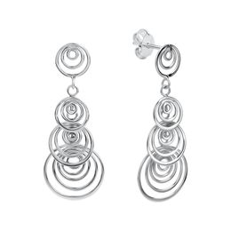 Vivance Damen Paar Ohrstecker "925 Silber rhodiniert", one-size, Silber 925 (Sterlingsilber), silber, Silber 925 (Sterlingsilber), Ohrringe