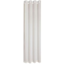 Vorhang GERSTER, B:140cm H:235cm, beige, Wirkware, Polyester, Wohnzimmer, Gardinen, "Ilia", HxB: 235x140, klasischer Uni &Ouml;senschal