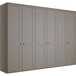 Dreht&uuml;renschrank Wiemann, B:295,2cm H:216cm T:58cm, grau, Holzwerkstoff, Schr&auml;nke, "G&ouml;teborg, Kleiderschrank, Schrank, W&auml;scheschrank", inkl.