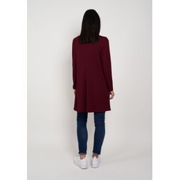 Seidel Moden Damen Cardigan, rot, Gr. 42, unifarben, Jersey, Obermaterial: 95% Viskose, 5% Elasthan, Strickjacken, ohne Verschluss und aus Viskose
