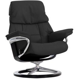 Relaxsessel stressless, B:88cm H:101cm T:78cm, schwarz, Leder BATICK: BATICK ist ein leicht korrigiertes, durchgef&auml;rbtes und genarbtes M&ouml;belleder,