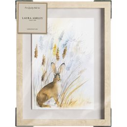 Bild mit Rahmen Laura Ashley, bunt, Leinwand, Wohnzimmer, Bilder, "Country Hare", Bilder 40x30cm