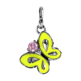 OSTSEE-SCHMUCK Damen Kettenanh&auml;nger "OSTSEE-SCHMUCK Anh&auml;nger Schmetterling Anh&auml;nger Schmetterling", 16 x 10mm, Silber 925 (Sterlingsilber), 1 g,