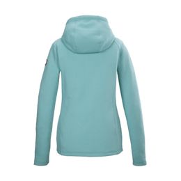 Killtec Damen Strickjacke "KOS 33 WMN FLX JCKT", blau, Gr. 38, Oberstoff: 83% Polyester, 15% Viskose, 2% Elasthan, Futter: 98% Polyester, 2%