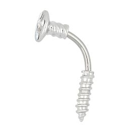 Vivance Damen Bauchnabelpiercing "twisted piercing", silber, Chirurgiestahl, Piercings