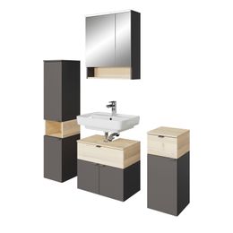 Badm&ouml;bel-Set SAPHIR, grau, Kastenm&ouml;bel-Sets, "Quickset 394"