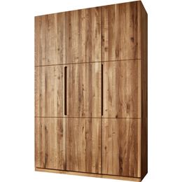 Kleiderschrank Home Affaire, B:152cm H:223cm T:62cm, braun, Massivholz, Jugendzimmer, Schr&auml;nke, "Azelie, aus Wildeiche", Massivholz-Kleiderschrank,