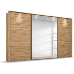 Schwebet&uuml;renschrank Rauch, B:323cm H:214cm T:68cm, braun, Holzwerkstoff, Schr&auml;nke, "Kleiderschrank Schrank Garderobe OTELI inkl. 3 Innenschubladen",