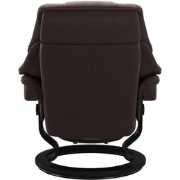 stressless "Reno" Set, Relaxsessel mit Hocker, mit Hocker, mit Classic Base, Gr&ouml;&szlig;e S, M & L, Gestell Schwarz