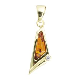 OSTSEE-SCHMUCK Damen Kettenanh&auml;nger "OSTSEE-SCHMUCK Anh&auml;nger Agneta Anh&auml;nger Agneta", 28 x 8mm, Gelbgold 585, 2,4 g, gelb, Gelbgold 585,