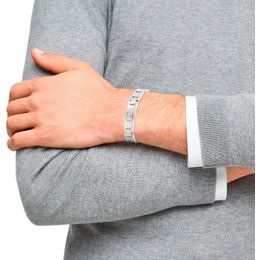 s.Oliver Herren Armband "2038003", 21cm, Edelstahl, silber, Edelstahl, Armb&auml;nder