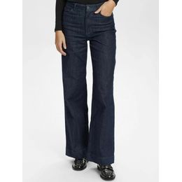 Nümph NÜMPH Damen Chinohose "Nümph Trousers NUPARIS"schwarz denim blau, Gr. 42, Obermaterial: 91% Baumwolle, 9% Elasthan, Hosen