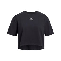 Under Armour M&auml;dchen T-Shirt "RIVAL", wei&szlig;, Gr. S, Obermaterial: 60% Baumwolle, 40% Polyester, Shirts, F&uuml;r Kinder
