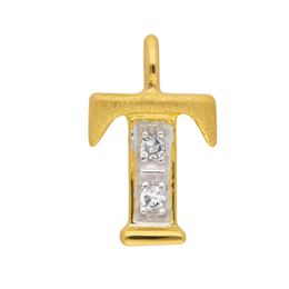 Adelia&acute;s ADELIA ́S Damen Buchstabenanh&auml;nger "Damen Gold Schmuck 585 Gold Buchstabenanh&auml;nger mit Diamant", 0,02 VVS = sehr sehr kleine Einschl&uuml;sse mit Diamant,