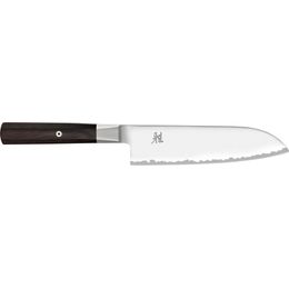 MIYABI Santokumesser "MIYABI 4000FC", Klingenl&auml;nge 18cm, braun, Kochmesser, Klingenl&auml;nge 18 cm, Griff aus Pakkaholz