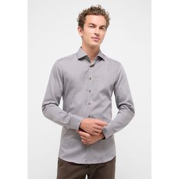 Eterna Herren Langarmhemd "SLIM FIT"braun, Gr. 39, Twill, 100% cotton, Hemden