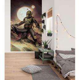 Komar Kindertapete "Star Wars Boba Fett Epic", B/L: 150mm, Rollen:, grau, Tapeten
