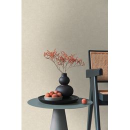 Livingwalls LIVING WALLS Vliestapete "Smart Surfaces einfarbige Tapete Unitapete Struktur-Optik Landhaus", B/L: 0,53mm x 10,05mm, Rollen:, grau, Wohnzimmer,
