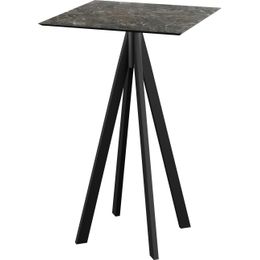 Klapptisch Essentials, B:70cm H:109,2cm T:70cm, schwarz, Stahl/HPL Tischplatte, Garten, Tische, "Infinity", in verschiedenen Ausführungen