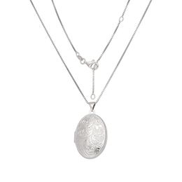 Firetti Damen Kette mit Anh&auml;nger "Schmuck Geschenk Silber 925 Halsschmuck Halskette Medaillon", Silber 925 (Sterlingsilber), L: 45, silber, Silber
