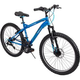 Huffy Jugendfahrrad, 41cm, 24 Zoll (60,96cm) hinten: 24 Zoll (60,96cm), blau, Fahrr&auml;der
