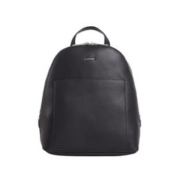 Calvin Klein Damen Freizeitrucksack "CK MUST DOME BACKPACK", schwarz, Lederimitat, unifarben, Rucksäcke, Cityrucksack, Damen-Rucksack,