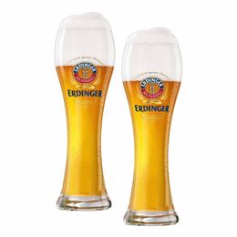 Ritzenhoff & Breker Bierglas "Weizenbiergläser Erdinger 500 ml 2er Set transparent", transparent, RITZENHOFF & BREKER, Trinkgefäße