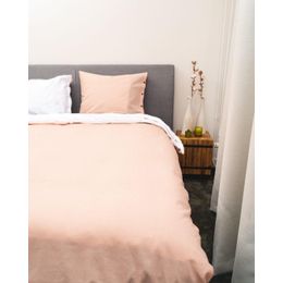 Bettw&auml;sche Kayori, rosa, Renforc&eacute;, Obermaterial: 100% Baumwolle, Bettw&auml;sche, "Shima", Hergestellt aus GOTS-zertifizierter Bio-Baumwolle