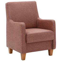 Sessel Home Affaire, B:70cm H:93cm T:75cm, braun, 100% Polyester;Struktur (100% Polyester);Luxus-Microfaser in Lederoptik (100% Polyester),