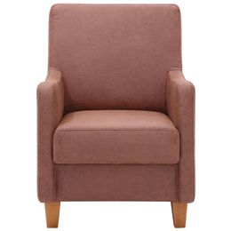 Sessel Home Affaire, B:70cm H:93cm T:75cm, braun, 100% Polyester;Struktur (100% Polyester);Luxus-Microfaser in Lederoptik (100% Polyester),