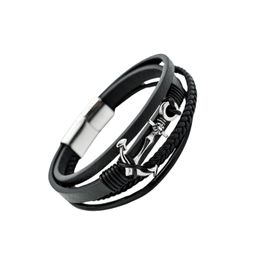 Damen Armband "Seemann", schwarz, Collezione Alessandro, Leder, Armb&auml;nder
