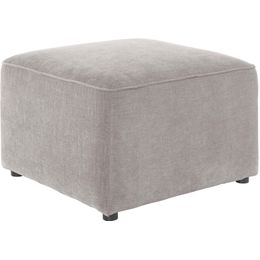 Hocker Home Affaire, B:70cm H:47cm T:70cm, grau, 100% Polyester, Wohnzimmer, Hocker, "Sundstrup", Modulserie, individuelle Zusammenstellung