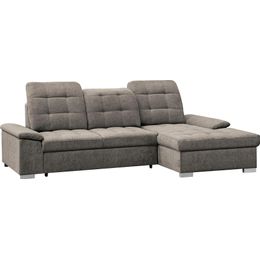Ecksofa WERK2, B:264cm H:105cm T:170cm, beige, 95% Polyester, 5% Nylon, Wohnzimmer, Sofas, "Carmen, mit Bettfunktion & Bettkasten, optional