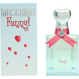 Moschino Damen Eau de Toilette "Funny", 50ml, blau, Parf&uuml;ms, Blumig-fruchtiger Duft mit Pflaume, Rose, Gardenie und Amber.