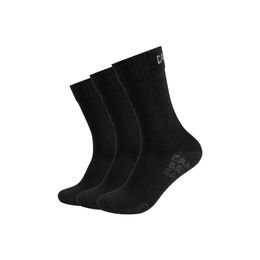 CAMP DAVID Damen Socken "Socken 6er Pack", Gr. 43, schwarz, 80% Baumwolle, 18% Polyamid, 2% Elasthan, uni, Socken