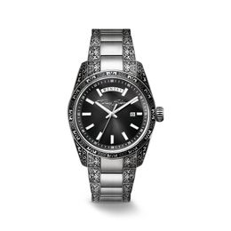 Thomas Sabo Damen Quarzuhr "REBEL AT HEART REVIVE 40 mm"silberfarben, schwarz, Armbanduhren, Armbanduhr, Damenuhr, Herrenuhr, Edelstahlarmband,