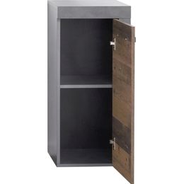Unterschrank Inosign, B:36cm H:81cm T:31cm, grau, Holzwerkstoff, Badezimmer, Schr&auml;nke, "Ilana", Badschrank im modernen Industrial Style - Ma&szlig;e