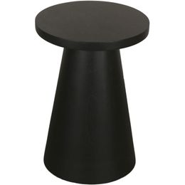 Beistelltisch ByLiving, H:50cm, schwarz, Wohnzimmer, Tische, "Cone", aus Massivholz in schwarz oder white wash, verschiedenen Gr&ouml;&szlig;en