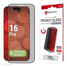Displex Displayschutzglas "Privacy Glass Full Cover", B:9cm H:1,5cm T:20mm, schwarz, Displayfolien, Displayschutzfolie, Schutzfolie,