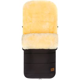 fillikid Kinder Fu&szlig;sack "Engadin, Winterfu&szlig;sack Lammfell, schwarz", schwarz, Lammfell, Fu&szlig;s&auml;cke