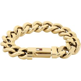 Tommy Hilfiger Herren Armband "WILD", 19cm, Edelstahl, gold, Edelstahl, Armbänder, mit Emaille