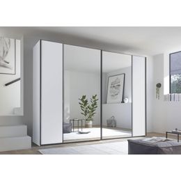 Schwebet&uuml;renschrank STAUD, B:249cm H:240cm T:68cm, wei&szlig;, Holzwerkstoff, Schr&auml;nke, "Sonett 120 G, Made in Germany", mit vier verschiedenen