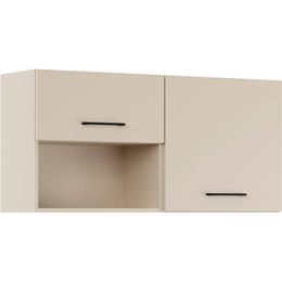 Mehrzweckschrank-Set IMPULS K&Uuml;CHEN, B:120cm H:57,9cm T:34,5cm, grau, Dekorfolie, Holzwerkstoff, Kastenm&ouml;bel-Sets, "Warschau", Vielf&auml;ltige Varianten
