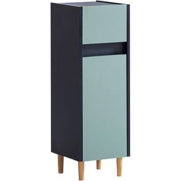 Unterschrank Welltime, B:30,2cm H:90,3cm T:33cm, blau, FSC-zertifizierter Holzwerkstoff, Badezimmer, Schr&auml;nke, "Lovis, Breite 30 cm", Wechselbarer