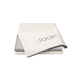 JOOP! Wohndecke JOOP, B:150cm, beige, Obermaterial: 58% Baumwolle CO. 35% Polyacryl PAN. 7% Polyester PES., Wohndecken, "Wohndecken 1er Pack"